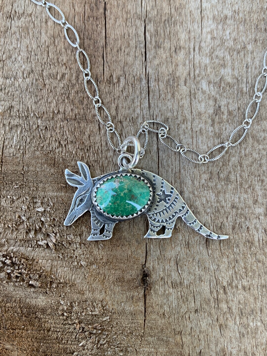 Lonestar Dillo, Armadillo Necklace, Sterling Silver Armadillo Pendant ...