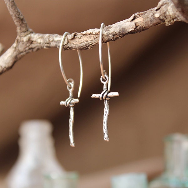 Cross Earrings - Etsy