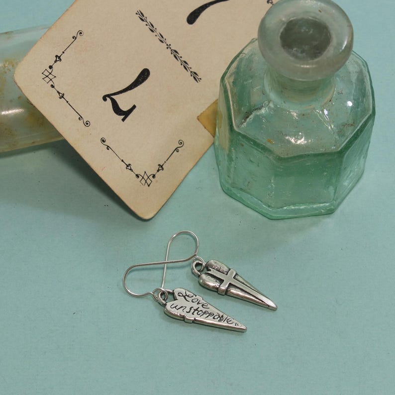Love Unstoppable Earrings, Visible Faith, Sterling Silver Jewelry ...