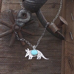 Lonestar Dillo, Armadillo Necklace, Sterling Silver Armadillo Pendant ...