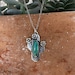 Tapatio Cactus, Saguaro Cactus Pendant, Turquoise Saguaro, Turquoise ...