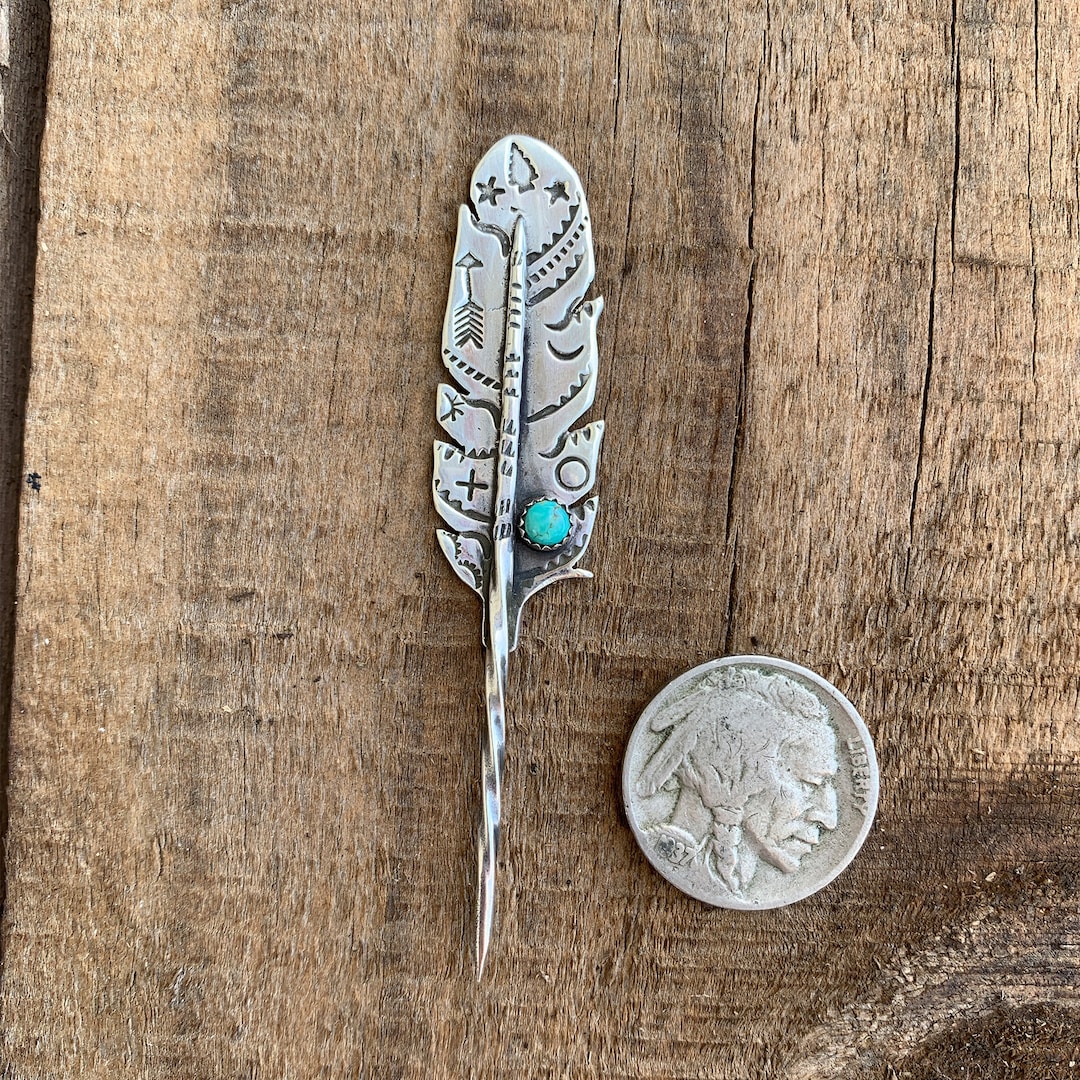 Shoshone, Sterling Silver, Toothpick With Turquoise, Customizable ...
