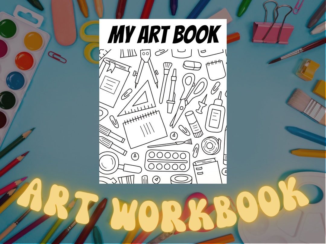 Elementary Art Workbook, Art Coloring Pages, Artbook PDF - Etsy