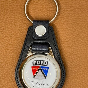 FALCON Keychain Premium Black Leather - Etsy