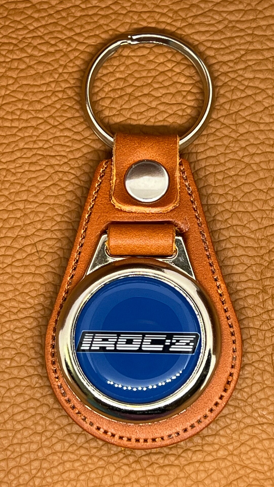 IROC Z Premium Leather Classic Tan Vintage Keychain for Your Car - Etsy