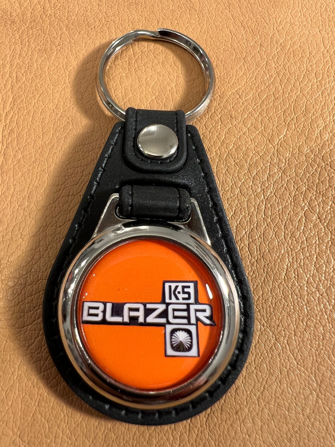 ORANGE BLAZER KEYCHAIN Chevy Fob Black Back - Etsy