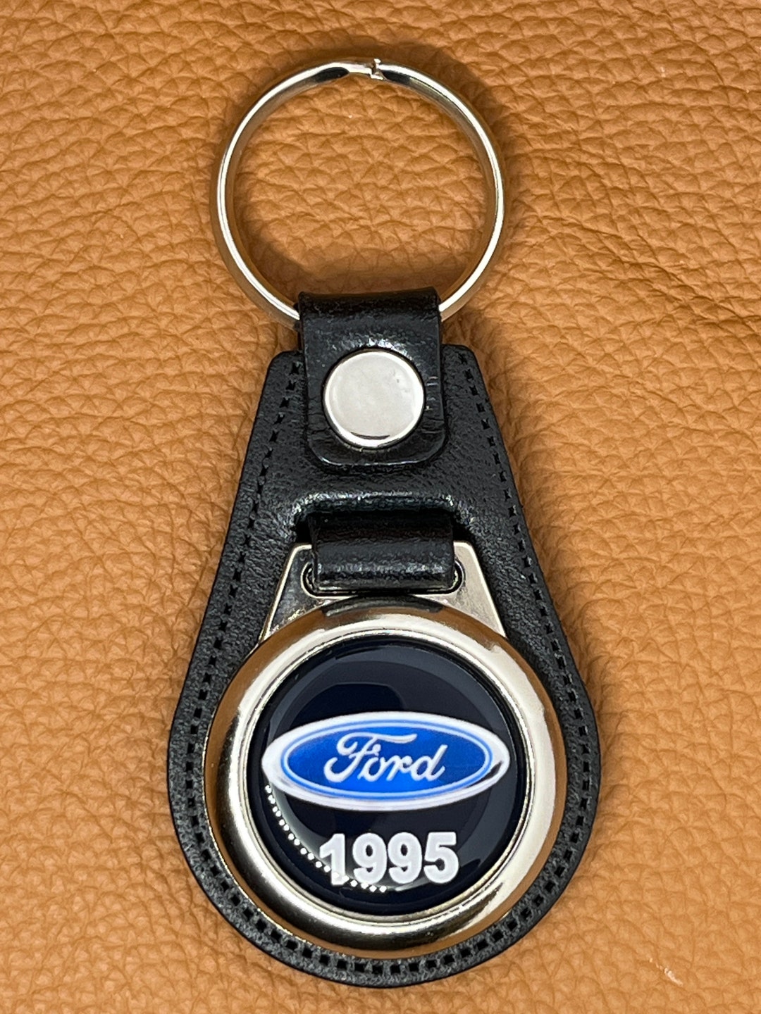 1995 Ford Keychain KEYCHAIN Black Premium Leather - Etsy
