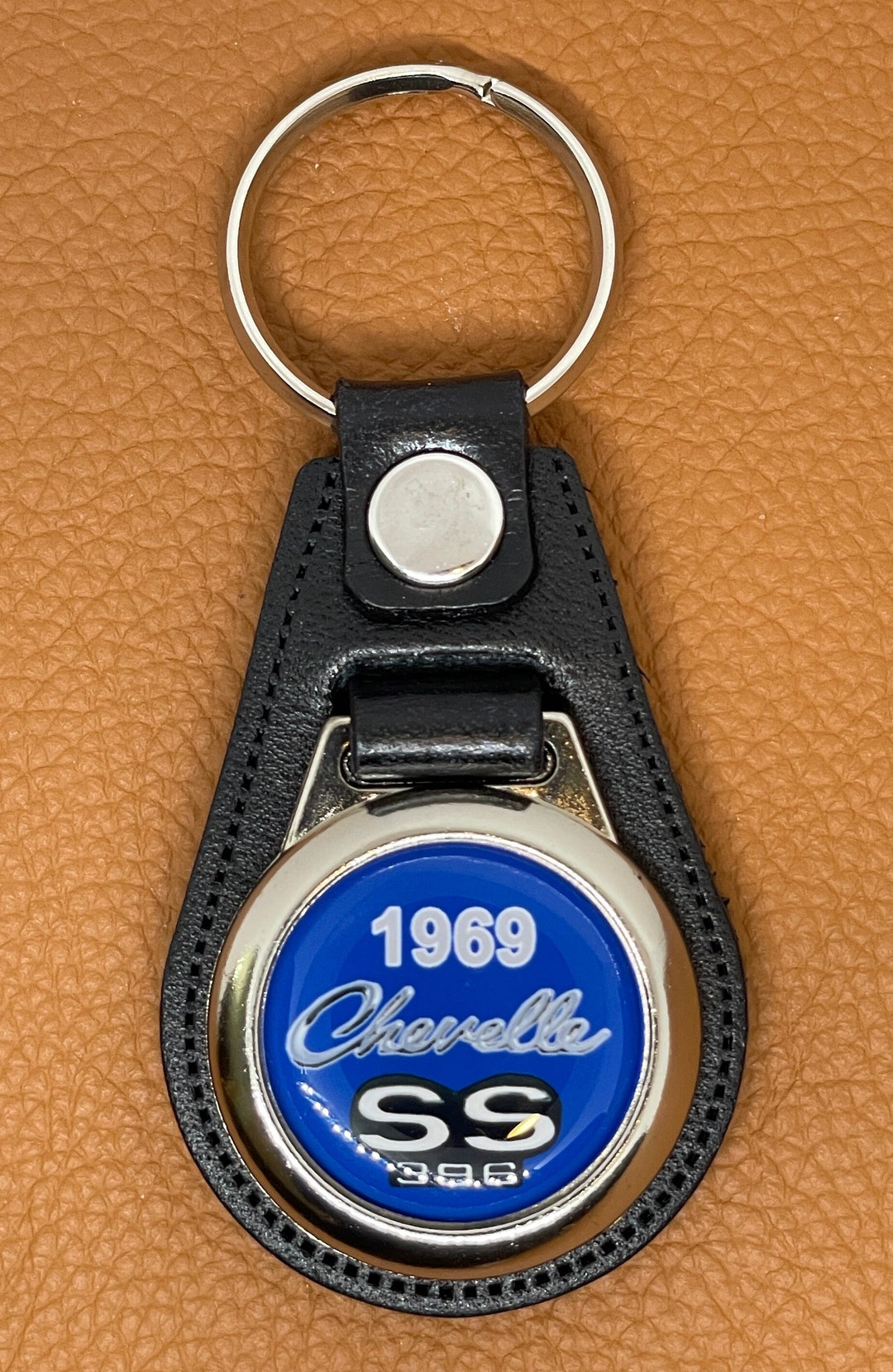 1969 CHEVELLE SS 396 Premium Black Leather Keychain - Etsy