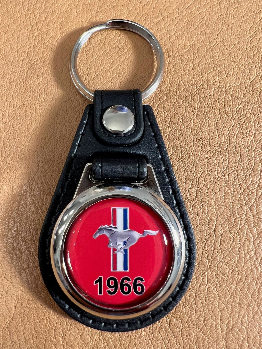 1966 MUSTANG KEYCHAIN Fob Red Grey Black Green Blue - Etsy
