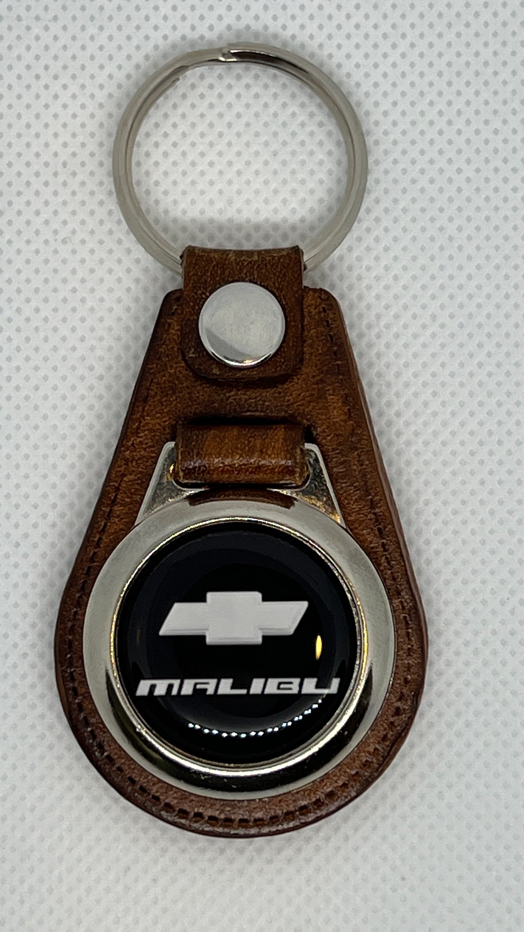 Leather Retro Hand Crafted Old School Keychain for MALIBU Chevy - Etsy