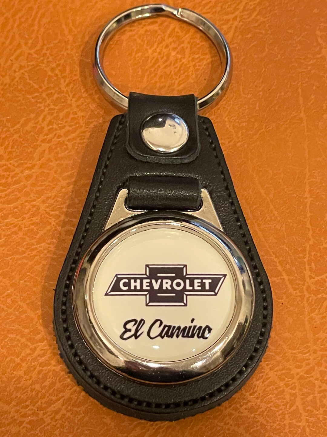 EL CAMINO Fine Black Leather Keychain - Etsy