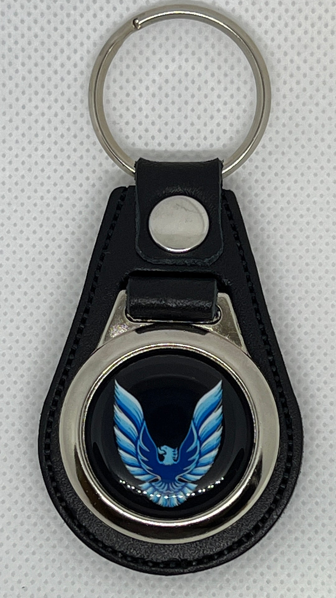 TRANS AM LEATHER Keychain High-quality for Your Car Blue Bird - Etsy