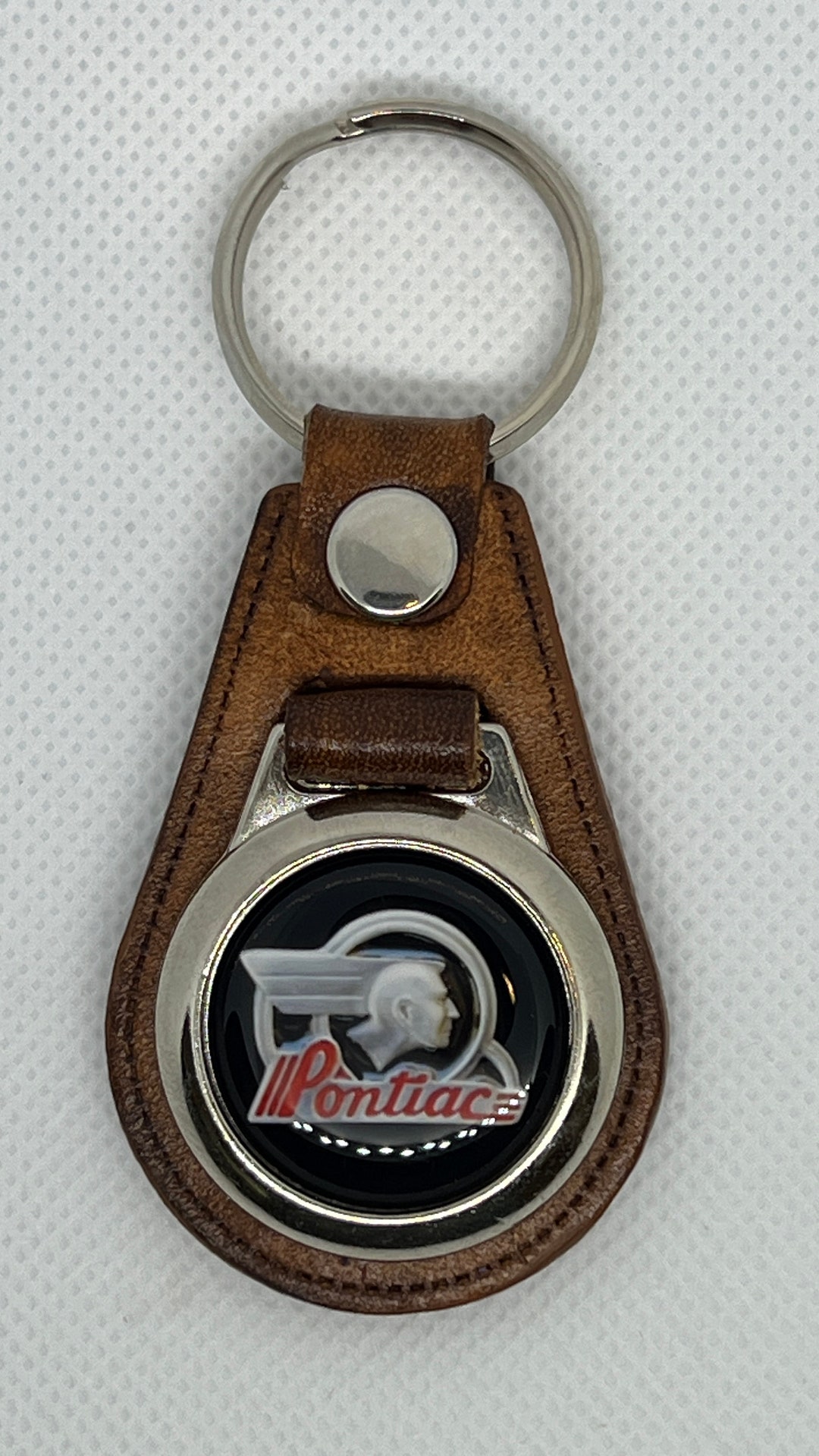 Leather Retro Hand Crafted Old School Keychain for PONTIAC - Etsy