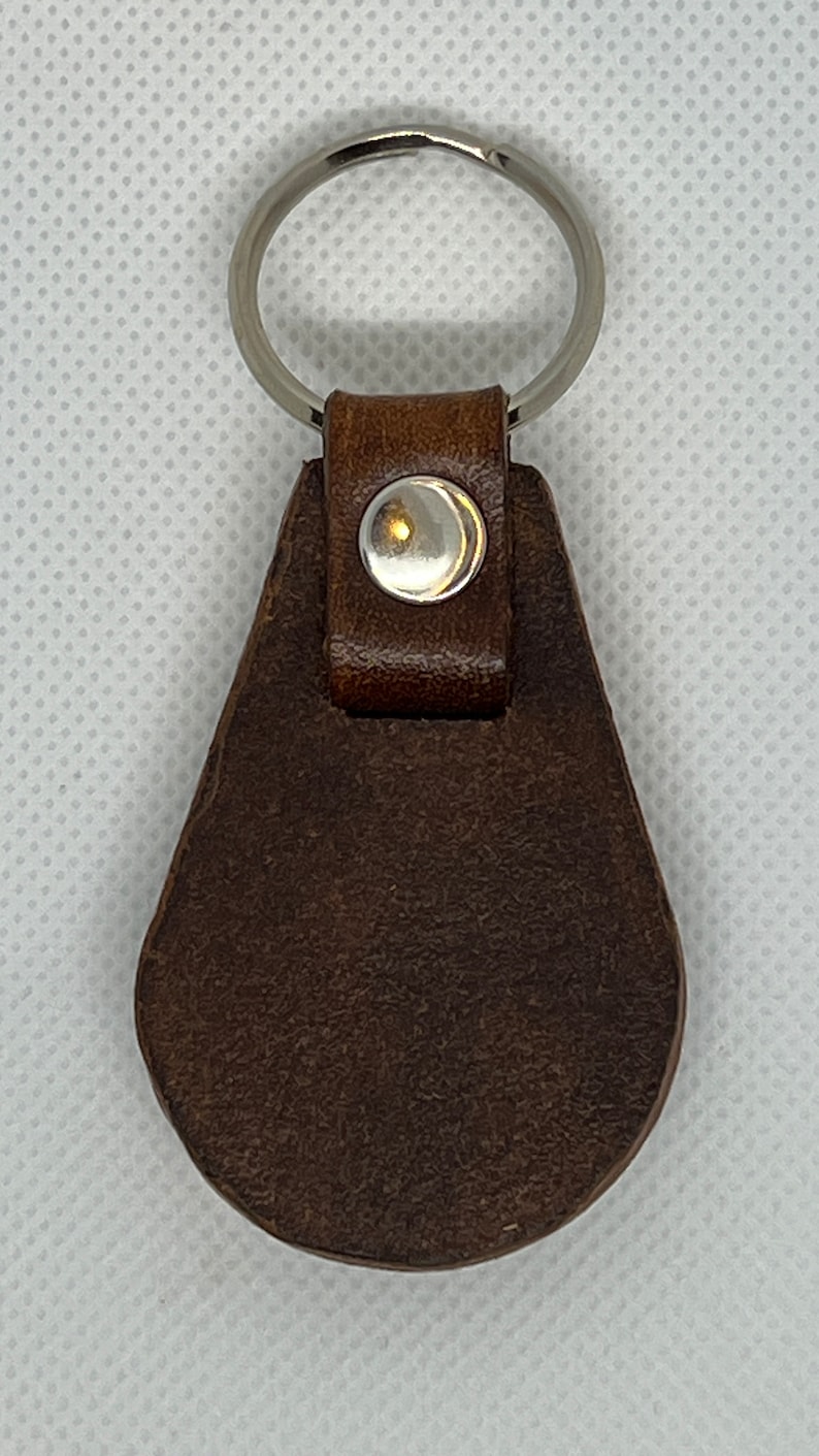 Leather Retro Hand Crafted Old School Keychain Custom for Your ...