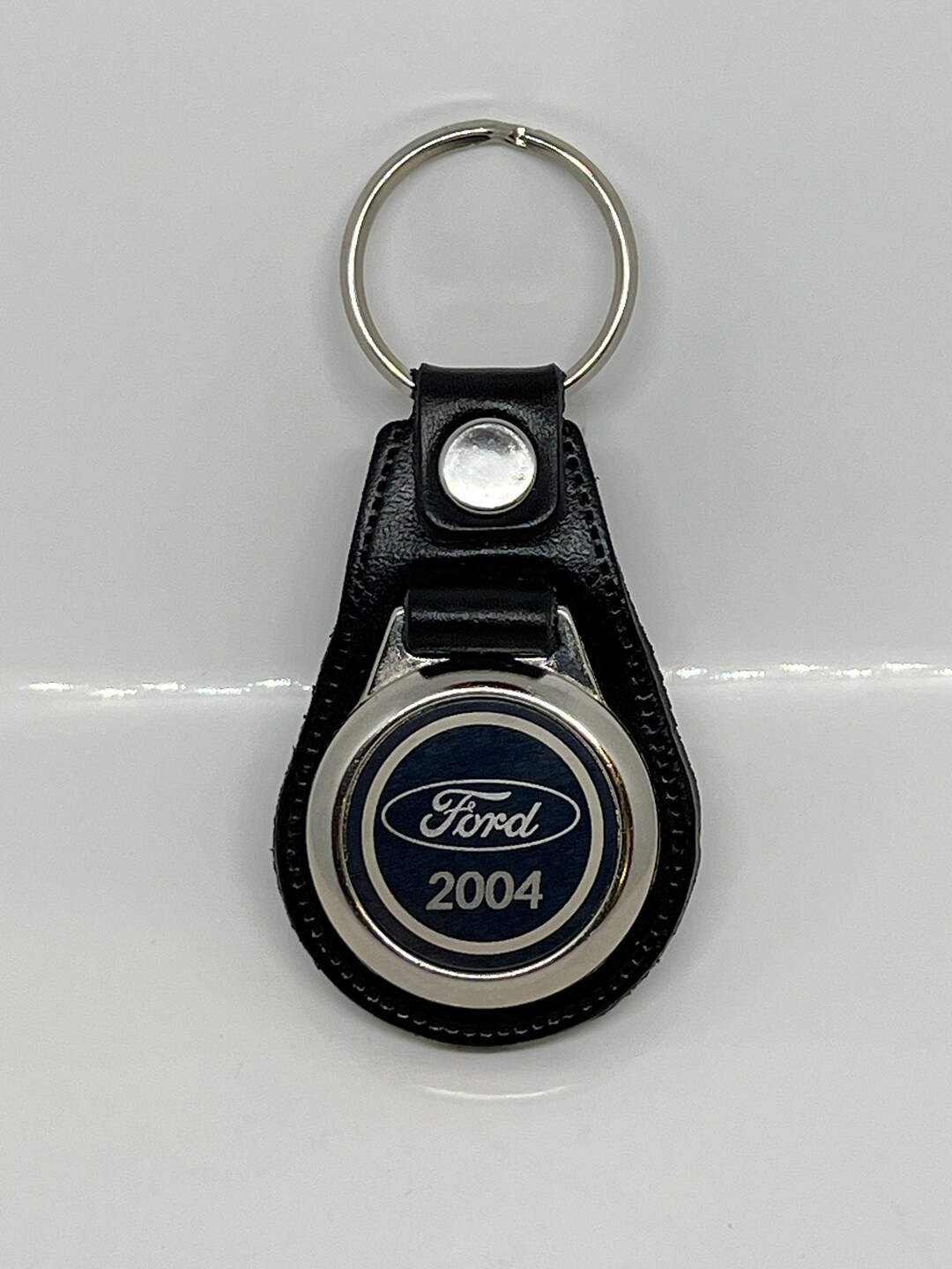 2004 Engraved Ford in Black Leather Keychain Durable - Etsy