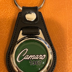 1967 Camaro Black Leather Keychain - Etsy