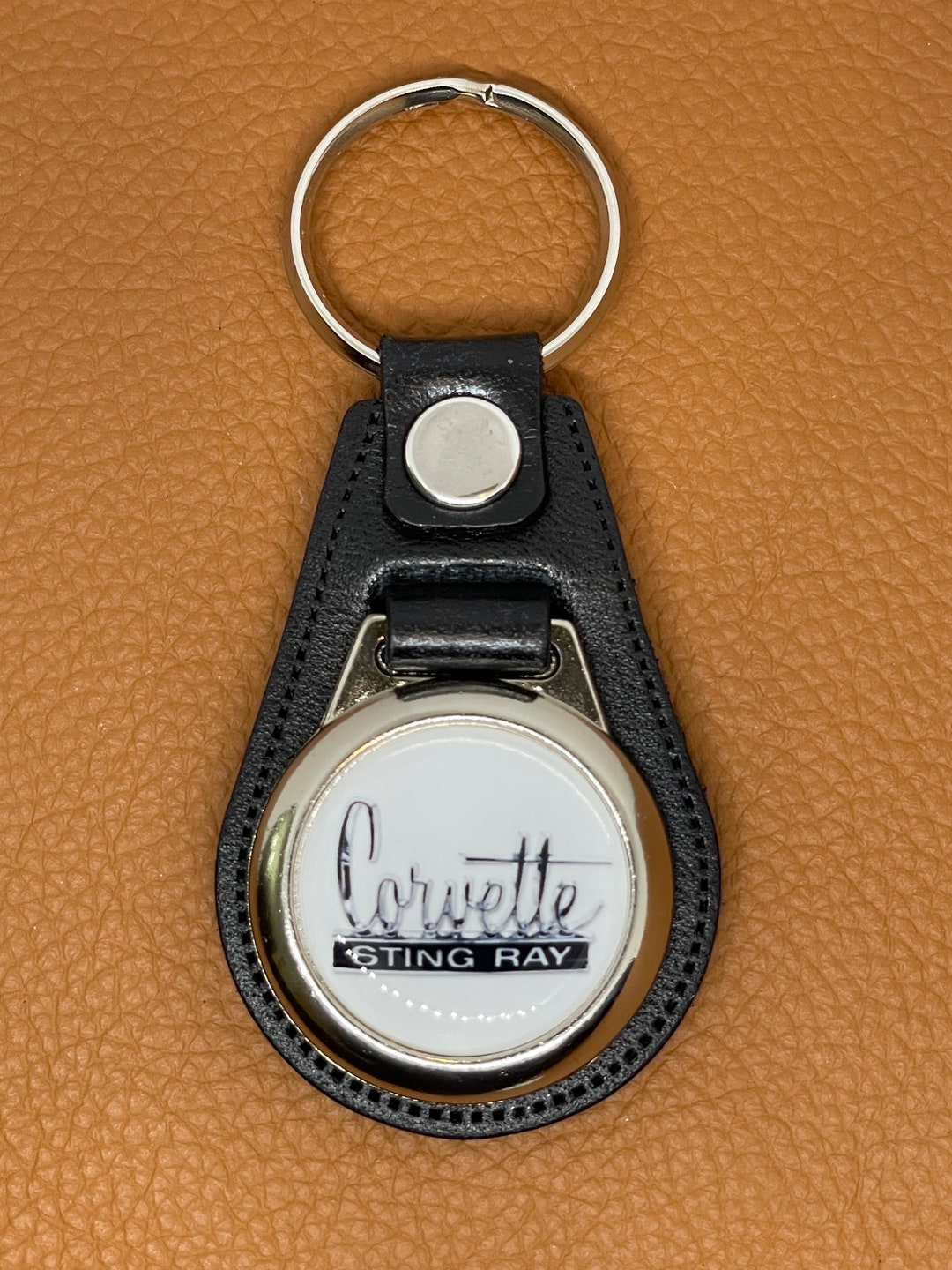 STINGRAY Keychain Black Premium Leather Corvette - Etsy