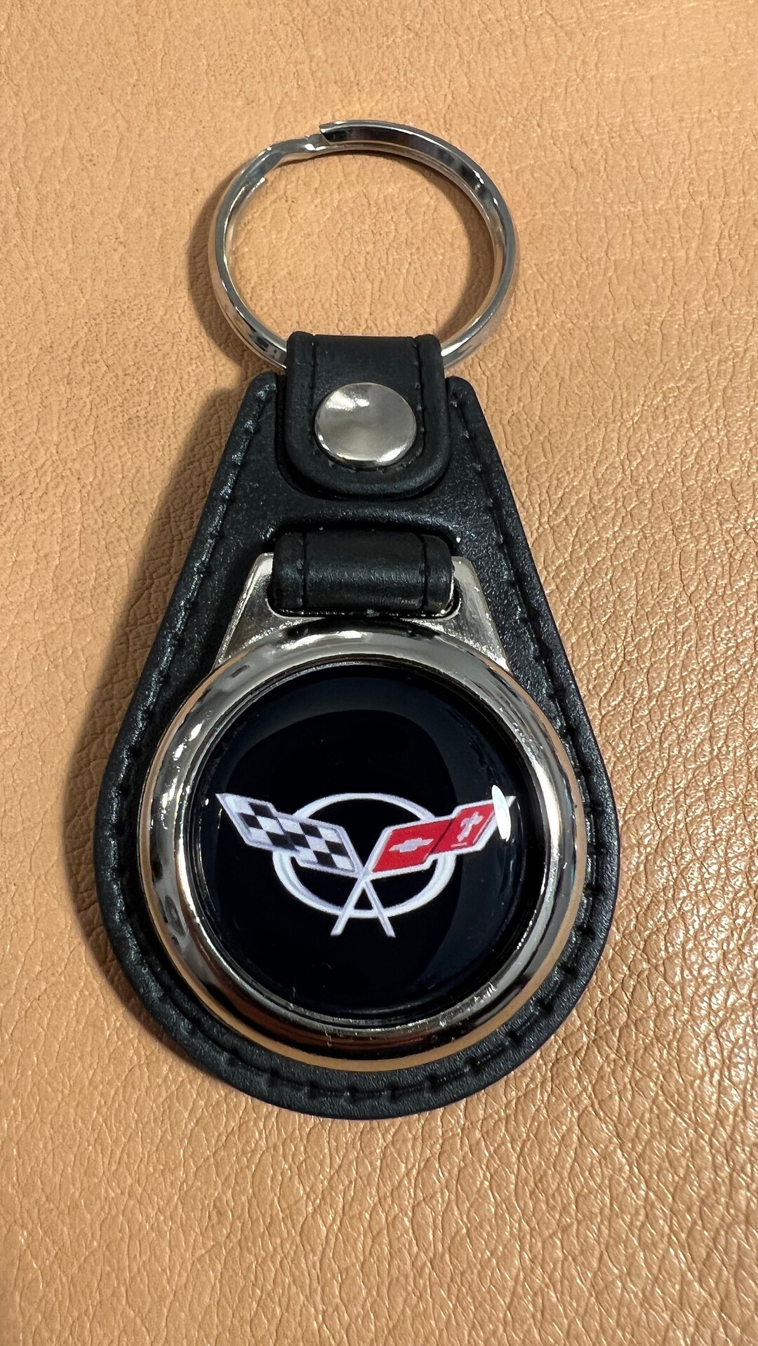 BLACK C5 CORVETTE KEYCHAIN Black Back - Etsy