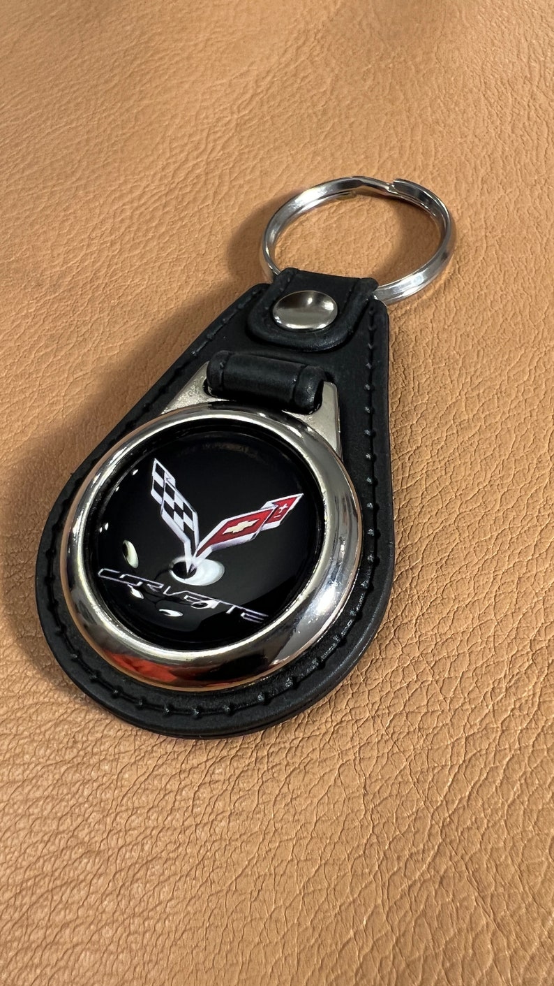 CORVETTE C7 KEYCHAIN BLK | Etsy