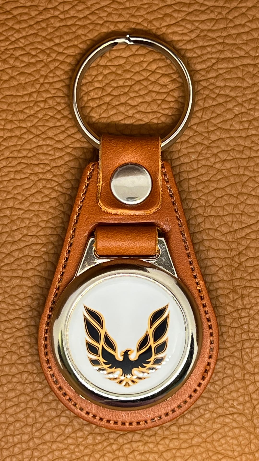 KEYCHAIN Premium Classic Brown Authentic Leather FIREBIRD - Etsy