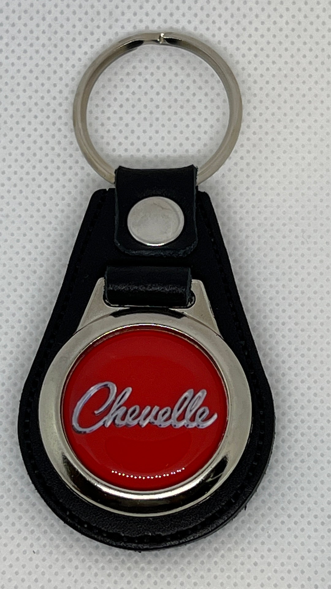 RED CHEVELLE LEATHER Keychain High-quality - Etsy