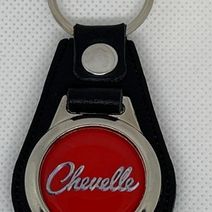 RED CHEVELLE LEATHER Keychain High-quality - Etsy