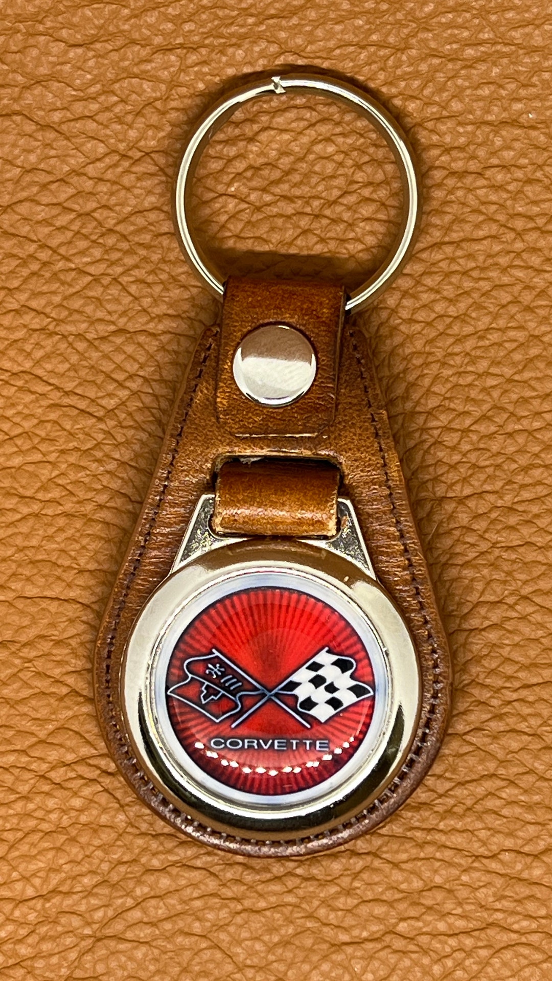 1977 Leather Keychain High-quality for Corvette - Etsy
