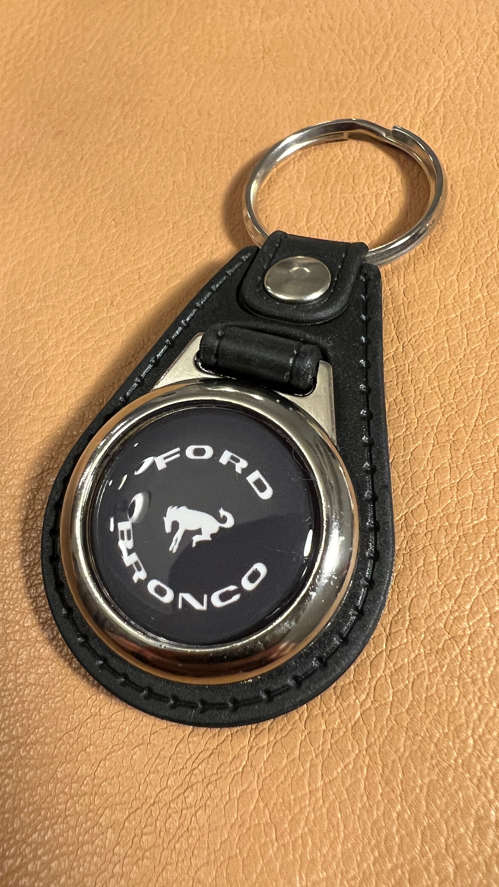 BRONCO Keychain Black Circle | Etsy