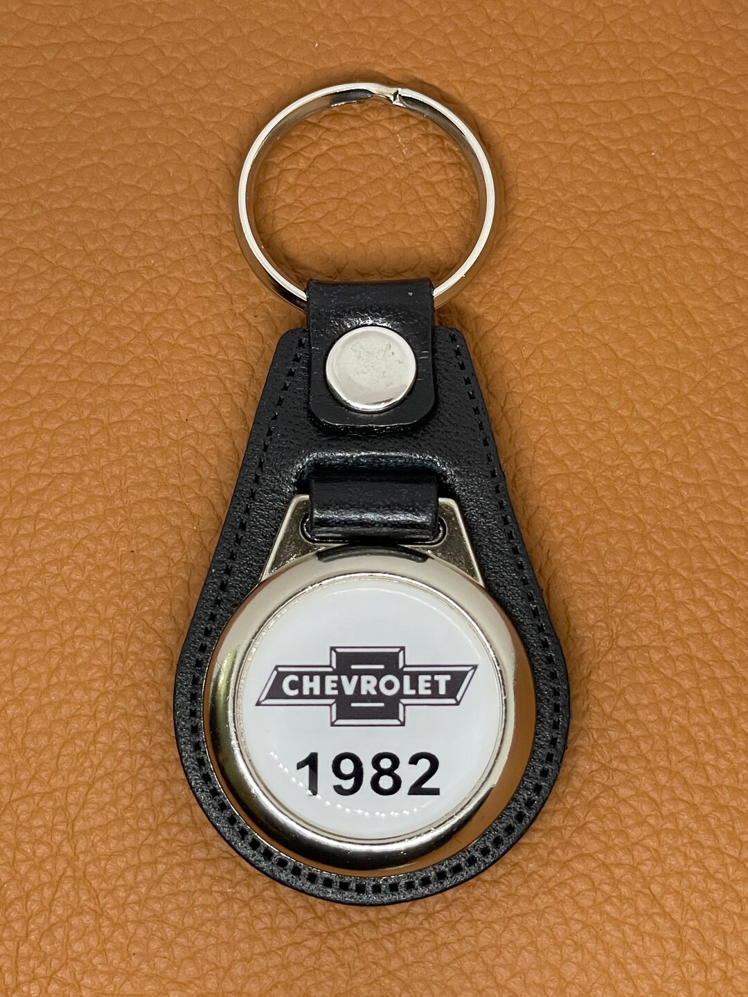 1982 CHEVY Keychain Black Premium Leather - Etsy