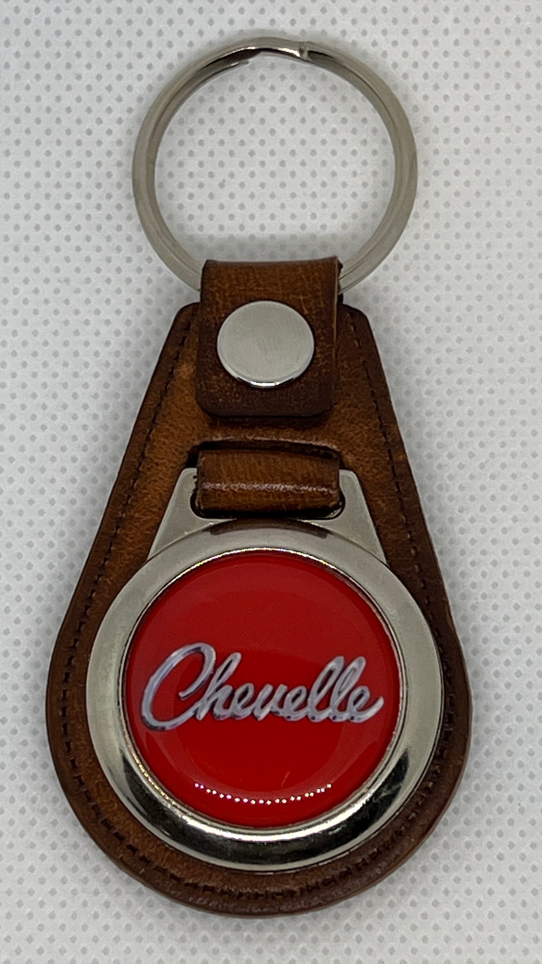 CHEVELLE Leather Keychain High-quality in Red - Etsy