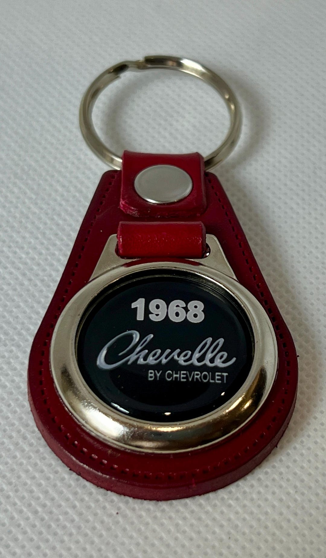 1968 CHEVELLE Red Leather Keychain - Etsy