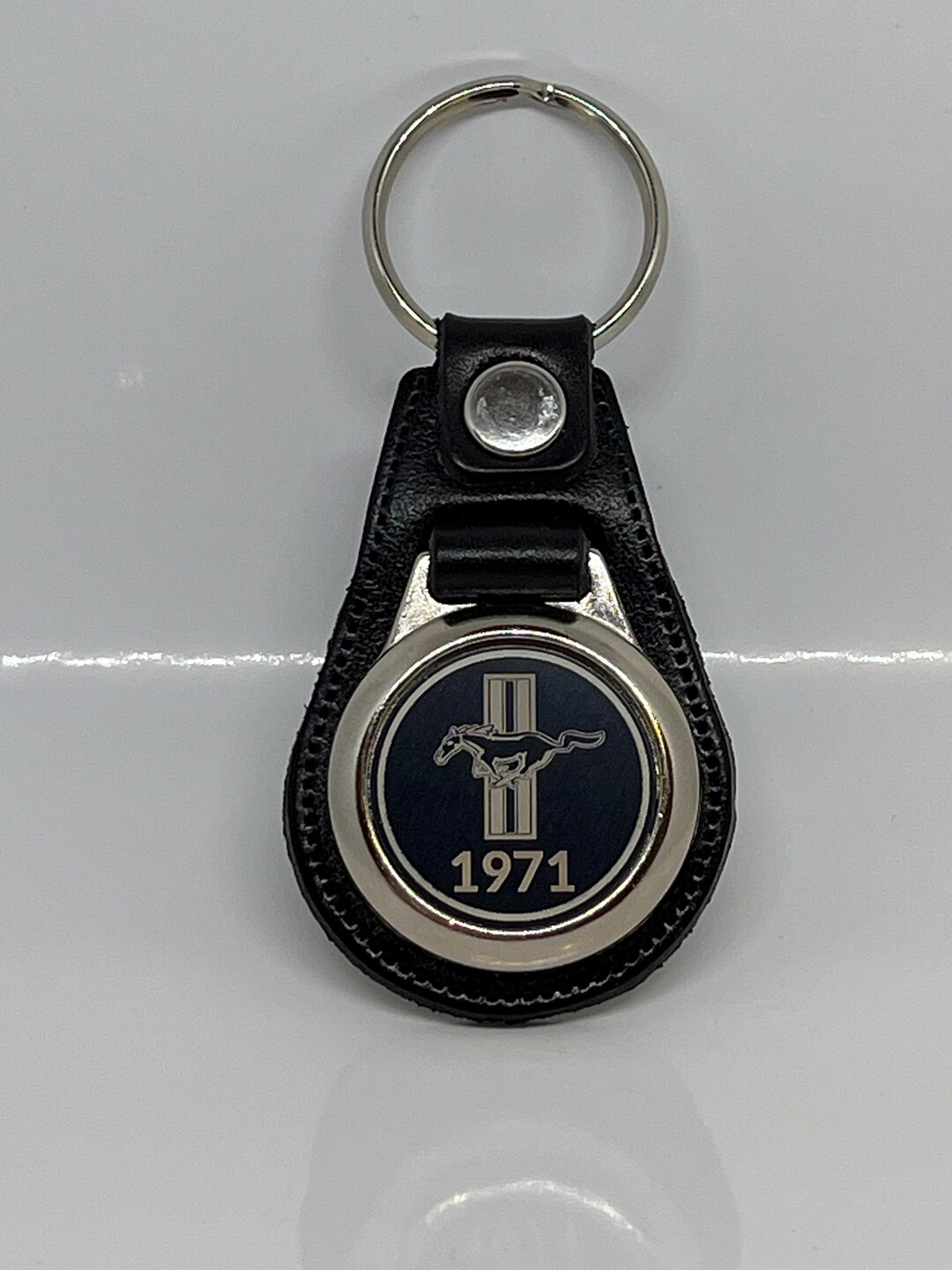 Engraved 1971 Ford Mustang Keychain in Faux Leather - Etsy