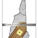 New Hampshire State Map Coloring Page for Adults, Map Art Instant ...