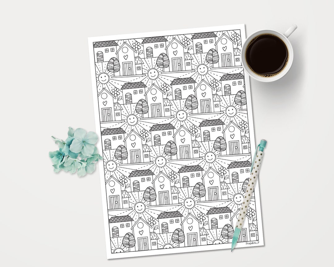 Hypnotic Patterns 11 Pattern Adult Coloring Page, Printable Coloring ...