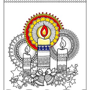 Christmas Coloring Page for Adults Instant Download, Printable Women ...