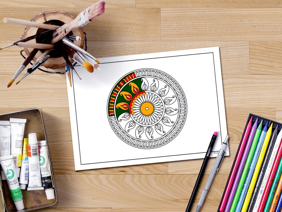 Mandala Coloring Pages, Mindfulness Coloring, Art Therapy Coloring Book ...