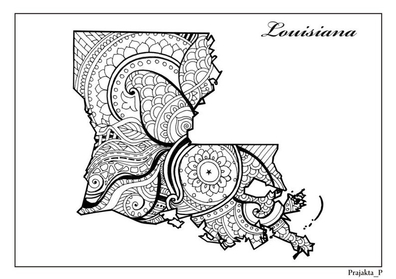 Louisiana State Coloring Pages Coloring Pages