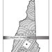New Hampshire State Map Coloring Page for Adults, Map Art Instant ...
