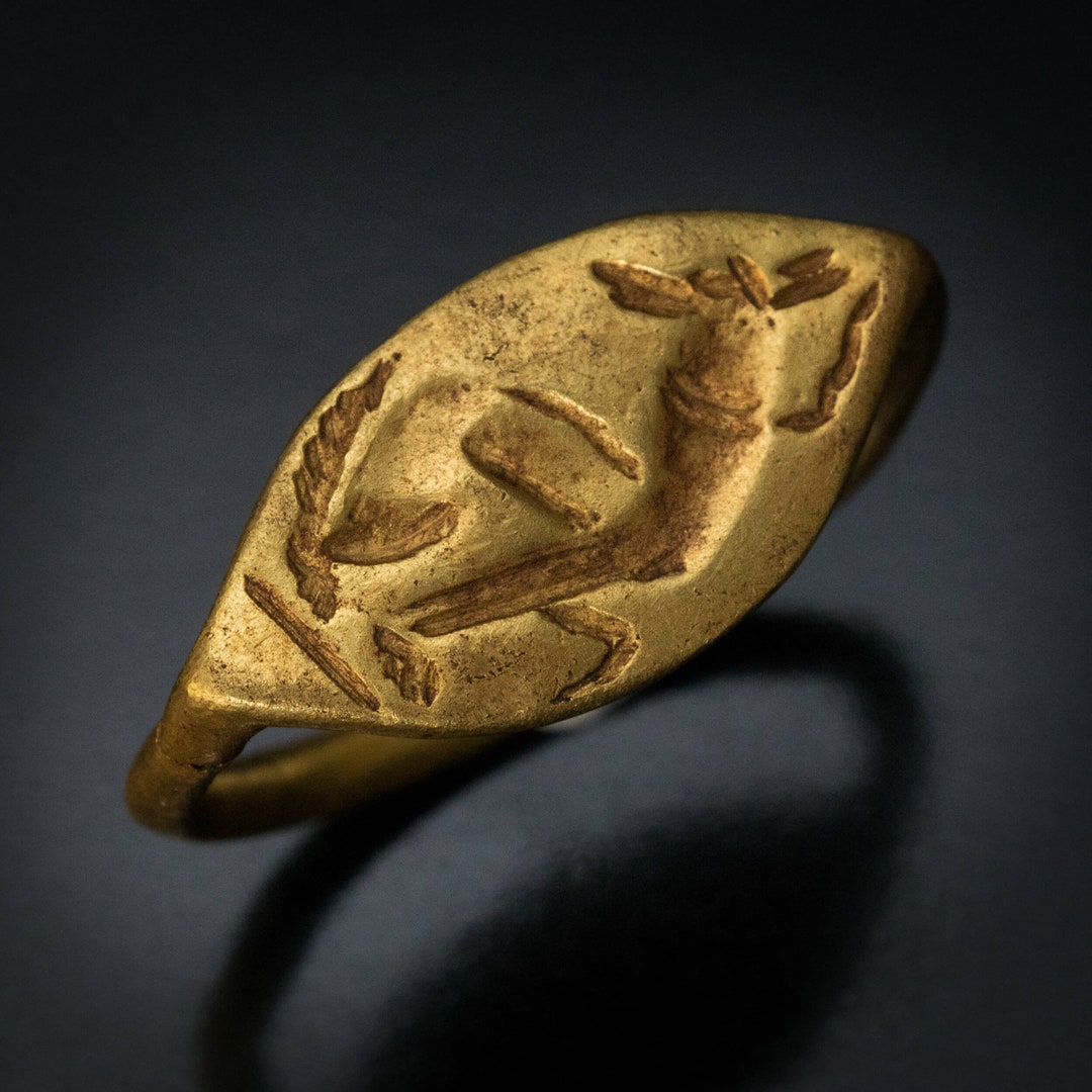 5th Century BC Ancient Greek Gold Finger Ring - Etsy