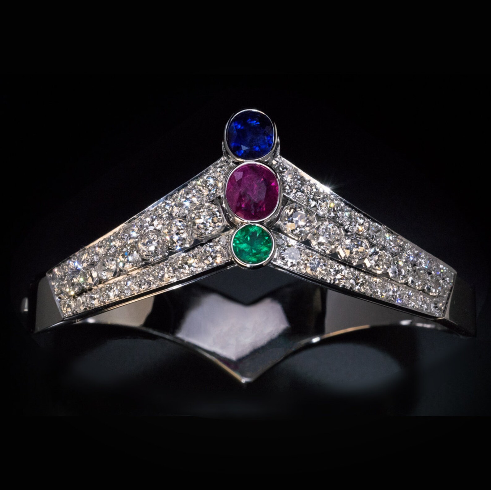 Art Deco Vintage Tiara Shaped Bangle Bracelet 1930s - Etsy