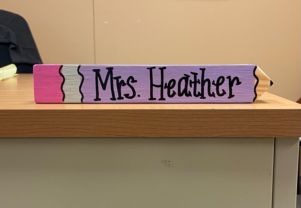 Teacher Desk Sign - Etsy