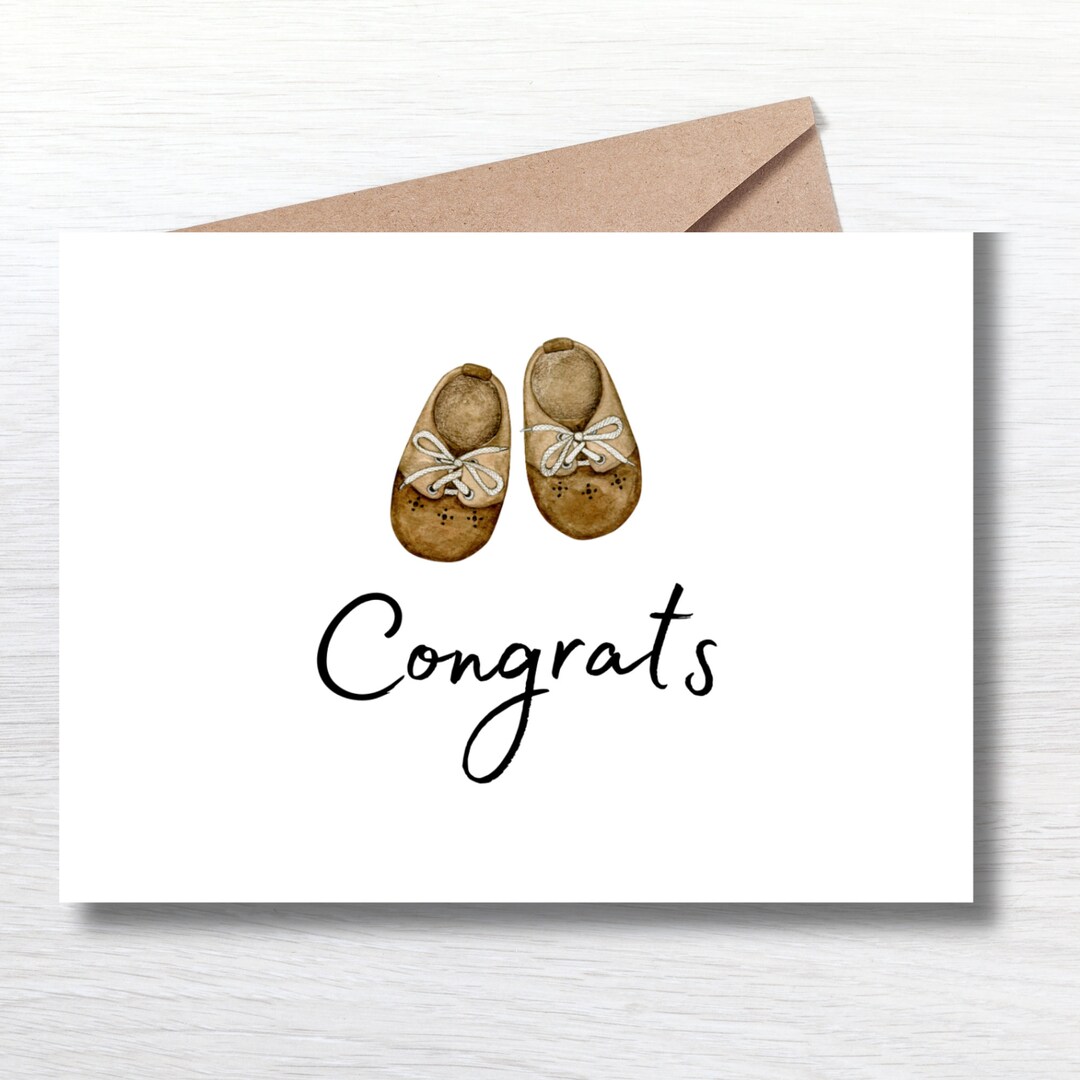 Baby Congrats Card, Baby Congratulations, Congrats Baby Card ...