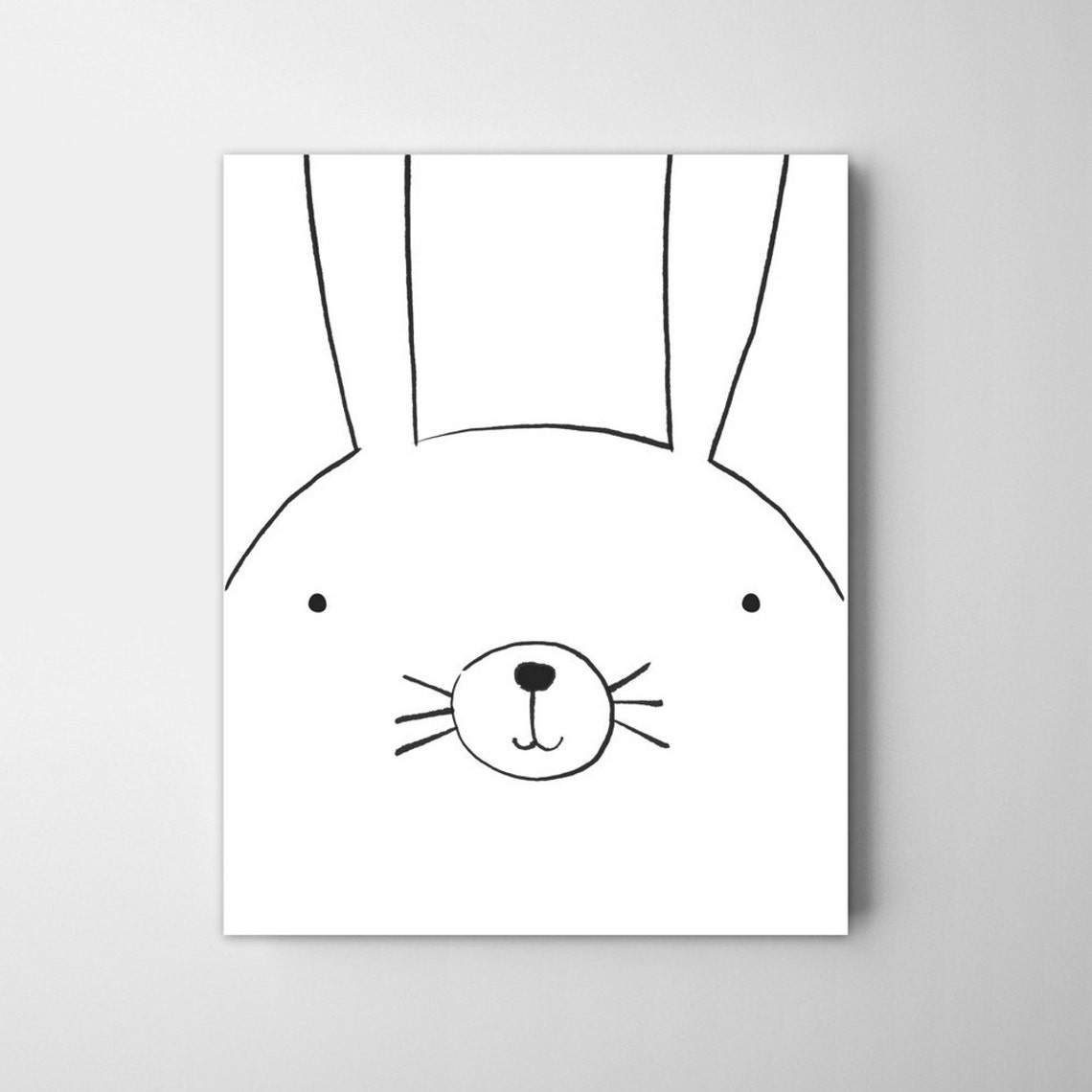Modern Rabbit Art Decor Little Rabbit Nursery - Etsy