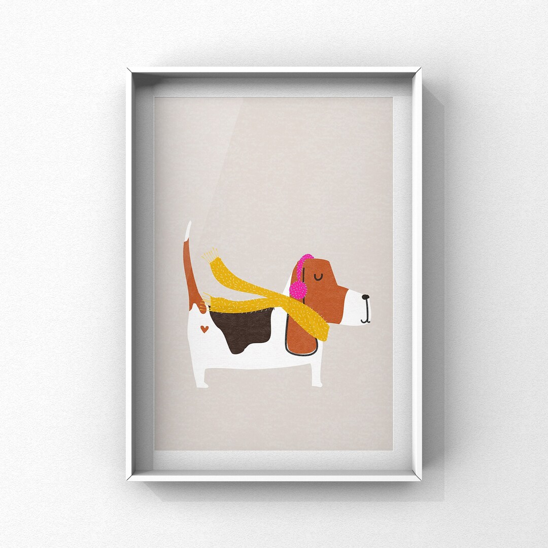 Dog Wall Art for Nursery Nursery Art Girls, Nursery Art Poster-dog ...