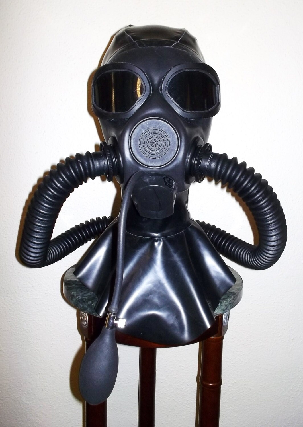 Fetish Heavy Rubber LATEX M45 Gas Mask HOOD w/ Tinted Lens | Etsy