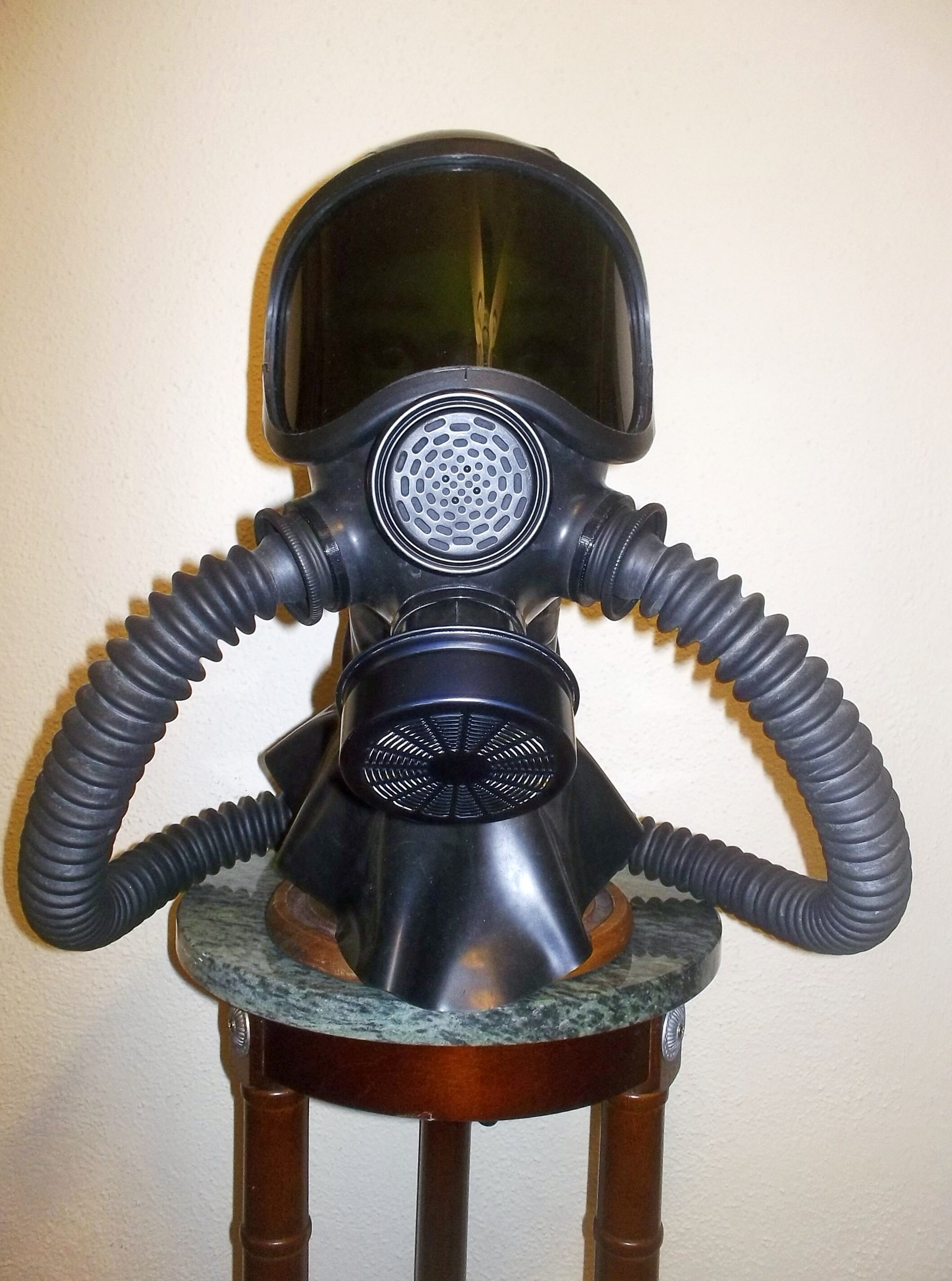 Heavy Rubber Fetish Custom GAS MASK Latex HOOD With Dark Lenses, Twin ...