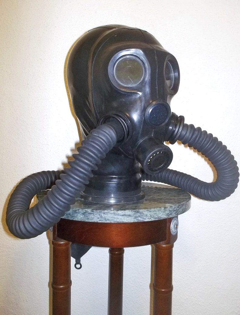 Fetish Heavy Rubber Female Dom GAS MASK Latex HOOD avec - Etsy France