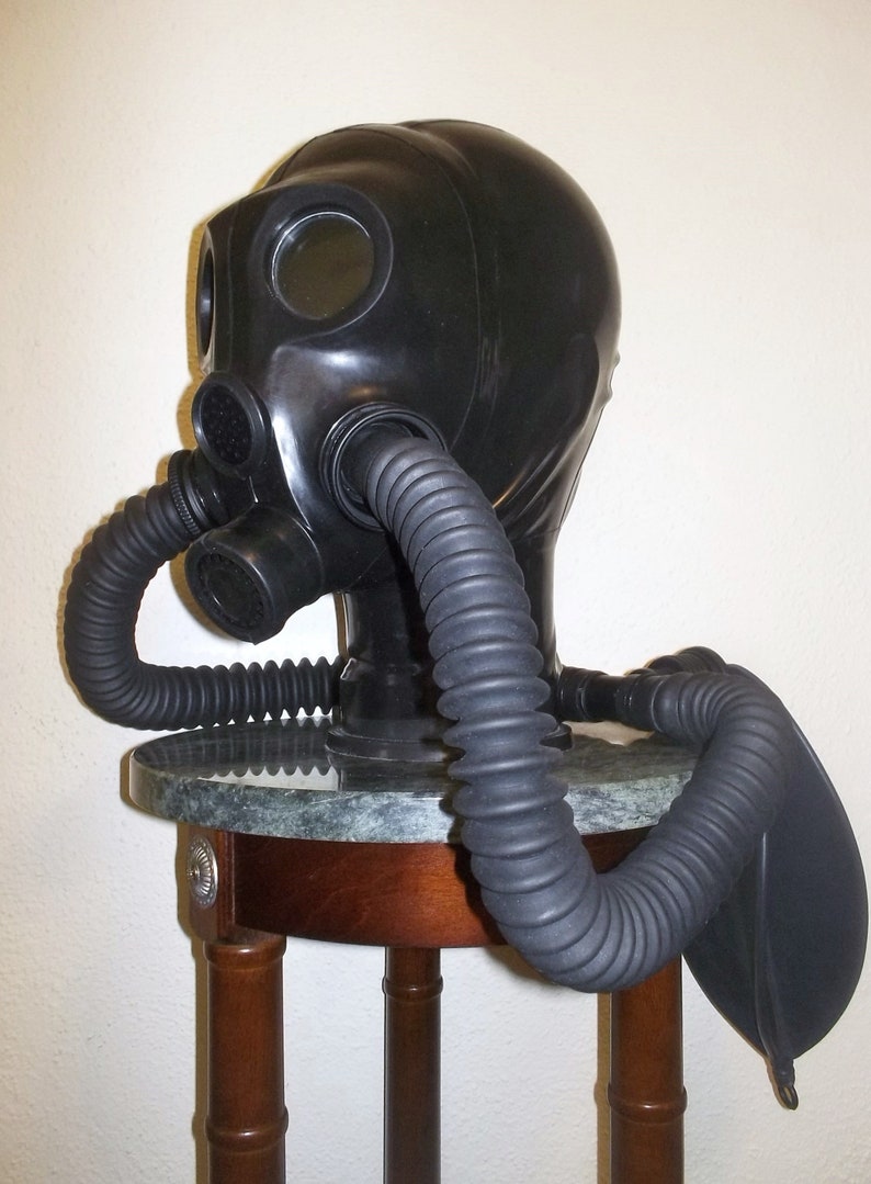 Fetish Heavy Rubber Female Dom GAS MASK Latex HOOD avec - Etsy France