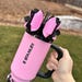 Messi Straw Bow for Stanley - Pink and Black - Etsy