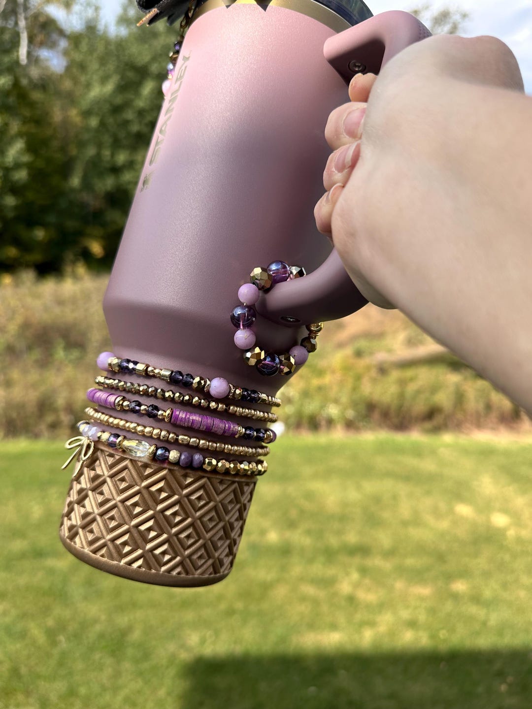 Beaded Handle Charm for Cashmere Stanley With Magnetic Closure - Etsy